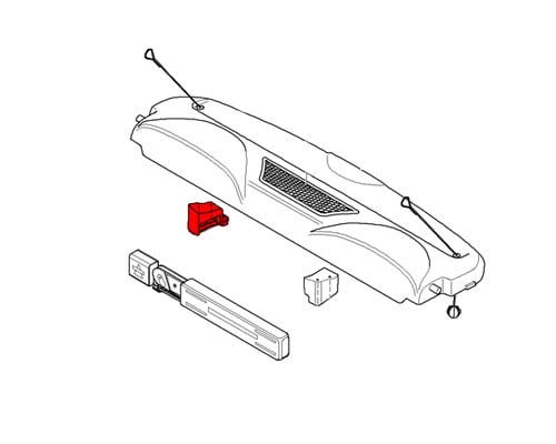 51467059723 MINI Cooper Replacement Bracket: Warning Hazard Triangle ...